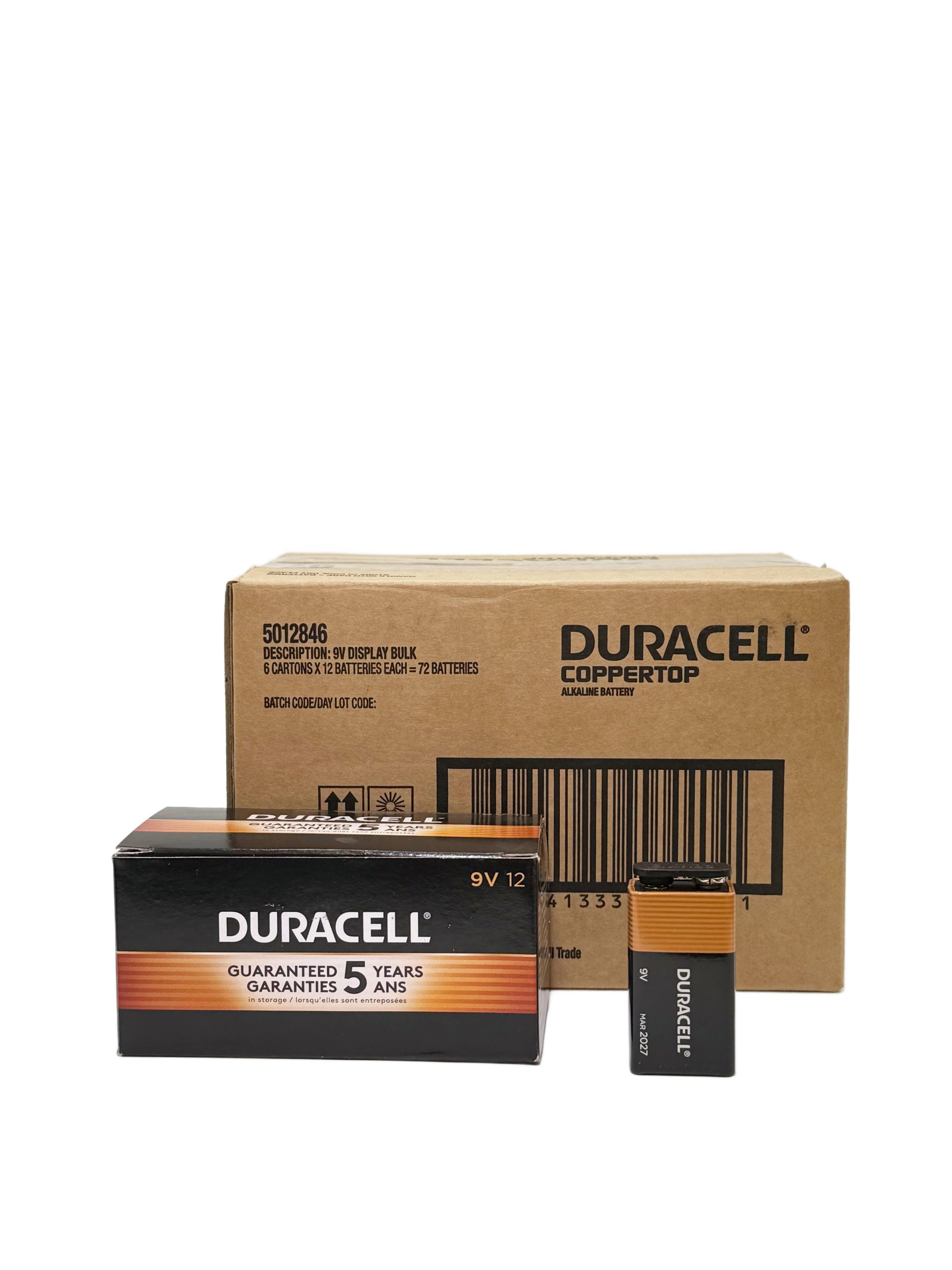 Duracell Coppertop 9V Batteries Case of 72 - Better Buy Batteries